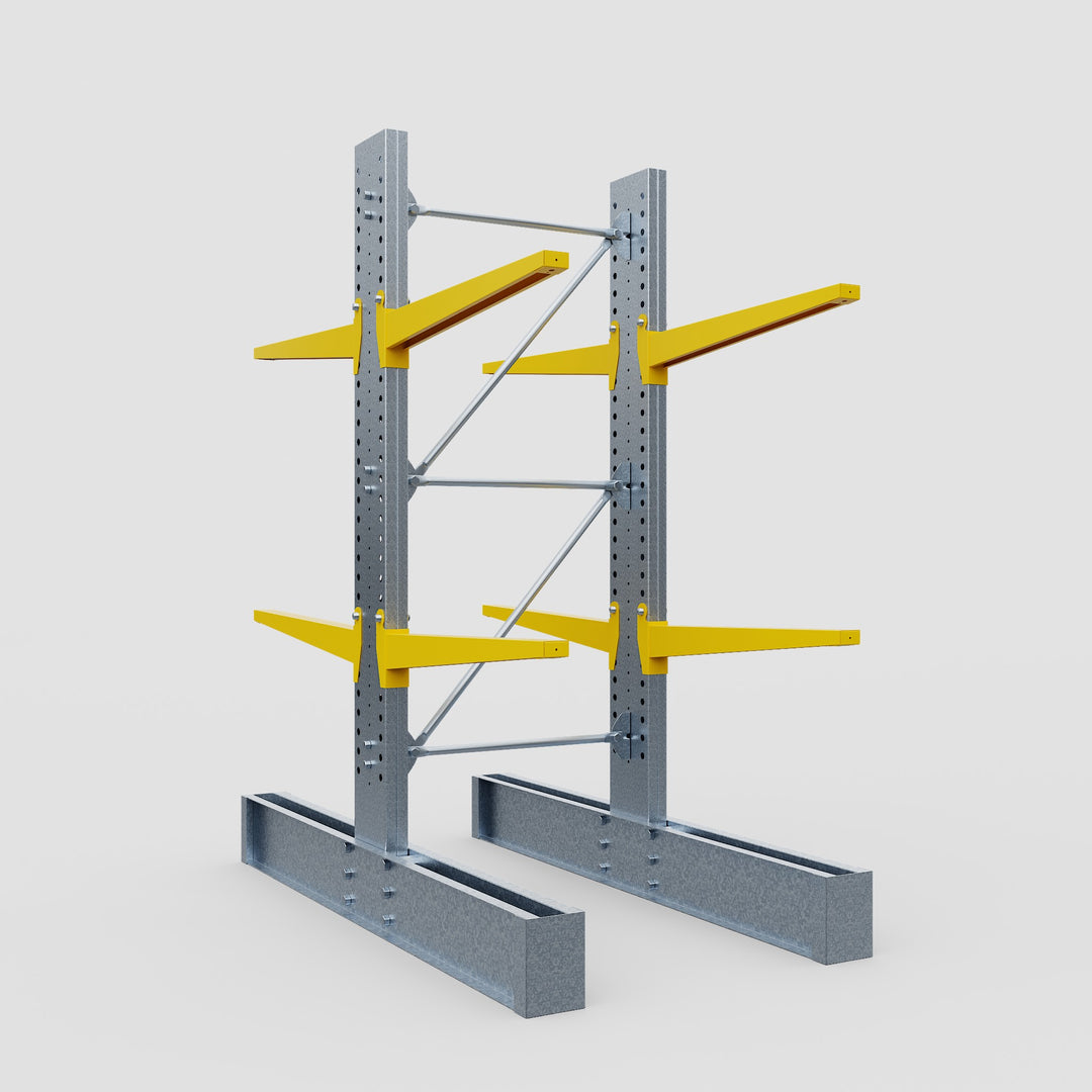 Cantilever Rack - Double Sided - Heavy Duty - Powder Coated - Full Bay ...
