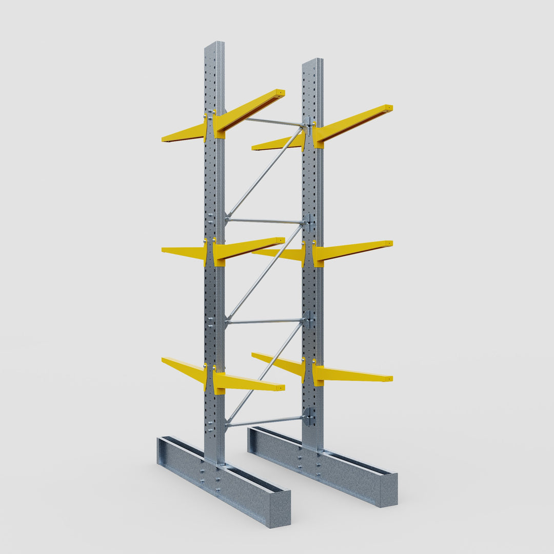 Cantilever Rack - Double Sided - Heavy Duty - Powder Coated - Full Bay ...