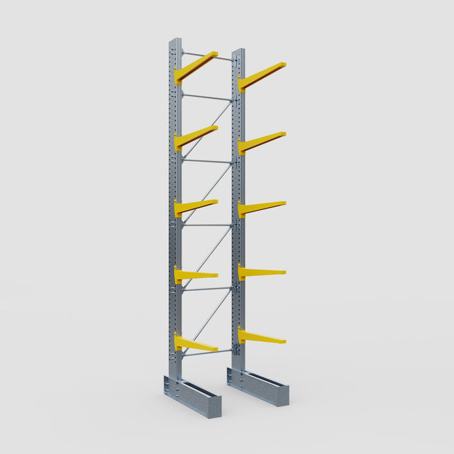 Cantilever Rack - Single Sided - Heavy Duty - Powder Coated - Full Bay ...