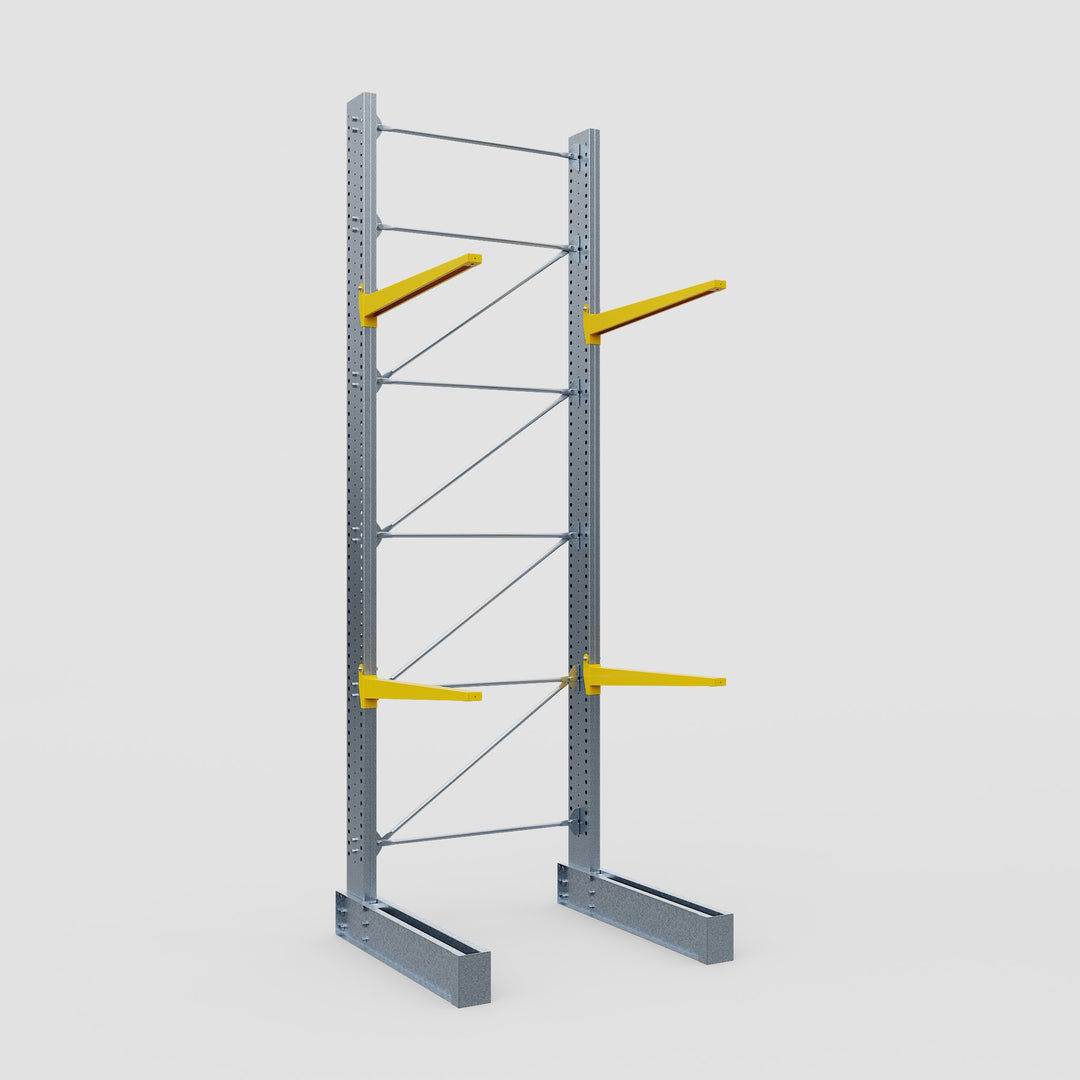 Cantilever Rack - Single Sided - Heavy Duty - Powder Coated - Full Bay ...