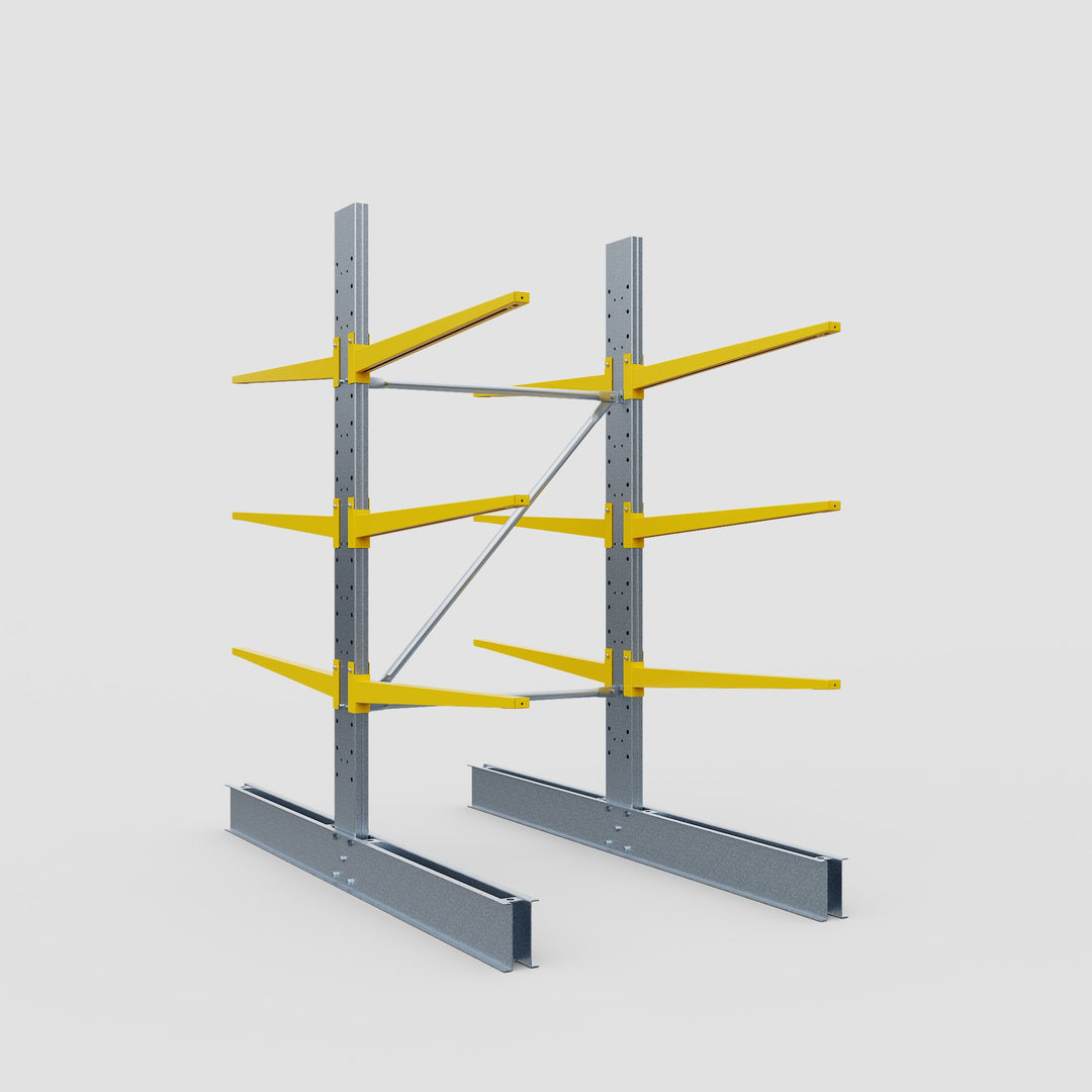 Cantilever Rack - Double Sided - Standard Duty - Powder Coated - Full ...