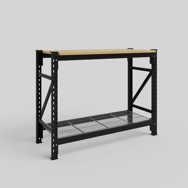 Longspan Work Bench - Steel Mesh Shelves – Steelspan Storage Systems