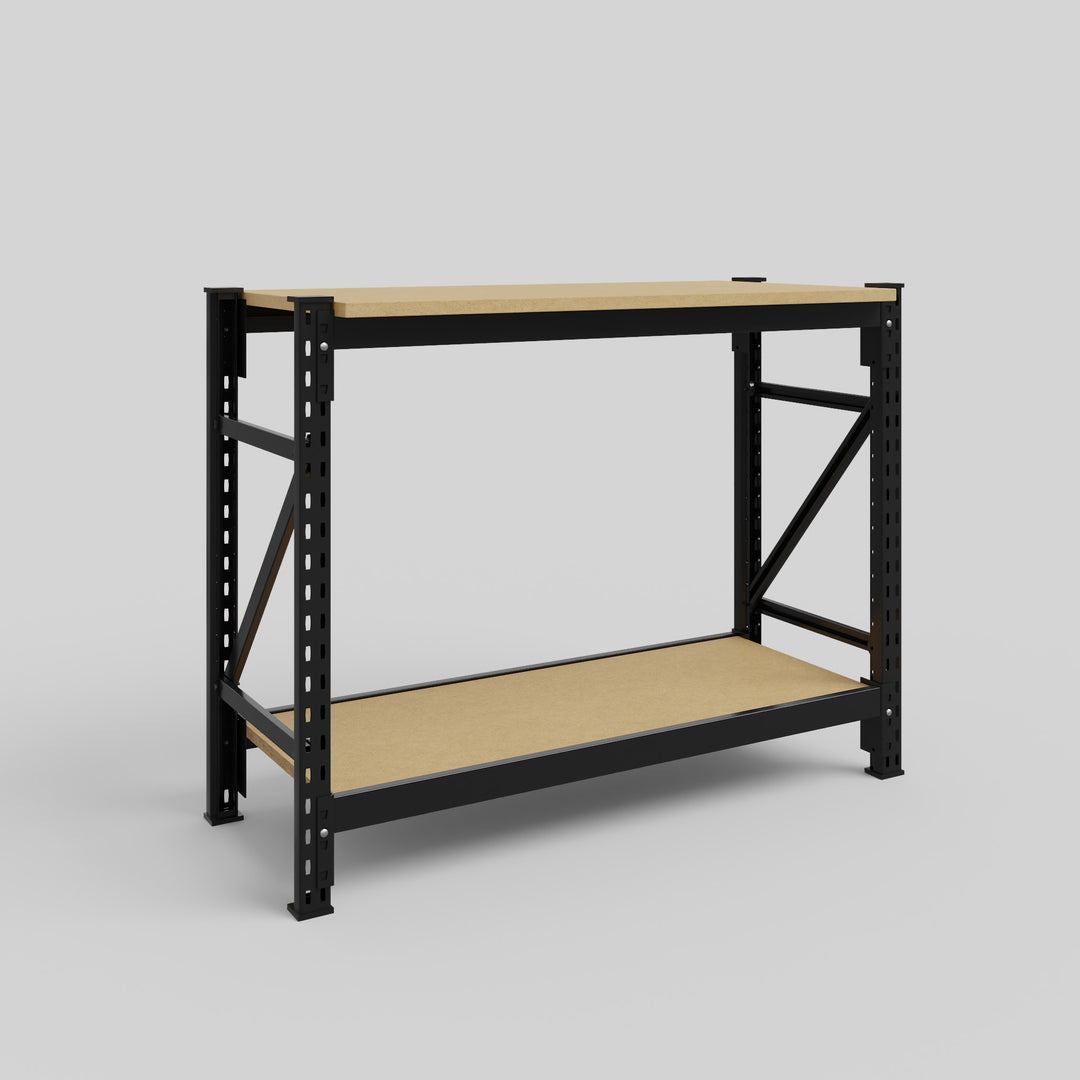 Longspan Work Bench - Particleboard Shelves – Steelspan Storage Systems