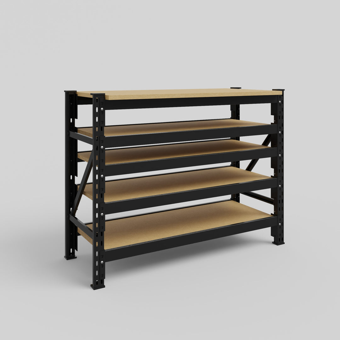 Longspan Work Bench - Particleboard Shelves – Steelspan Storage Systems