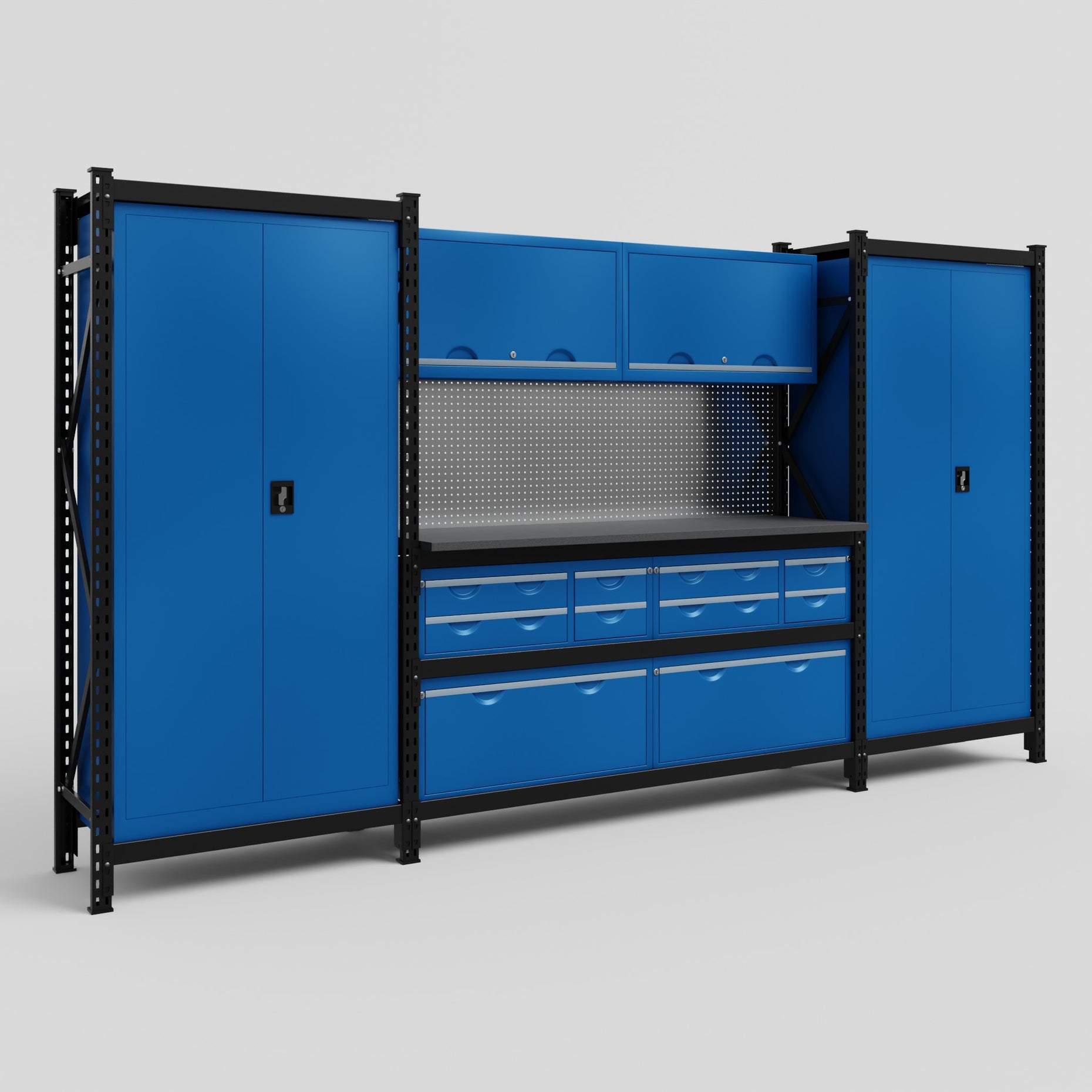 Module 17 with Overhead Cabinets – Steelspan Storage Systems