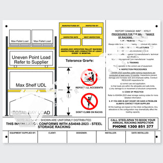 Pallet Racking Working Load Limit Sign – Steelspan Storage Systems