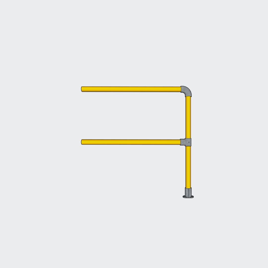 Warehouse Pedestrian Safety Fence - End Bay – Steelspan Storage Systems